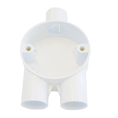 PVC Y Box 20mm White